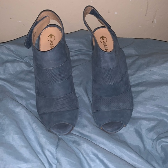 Earthies | Shoes | Earthies Manza Moroccan Leather Wedge Slingback Heel ...